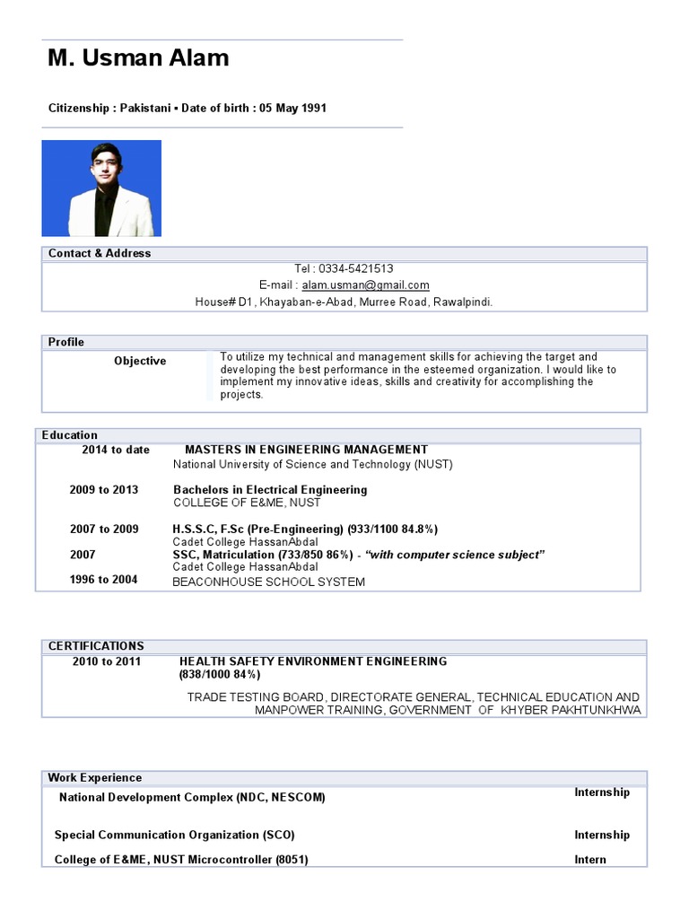 Usman Resume | PDF