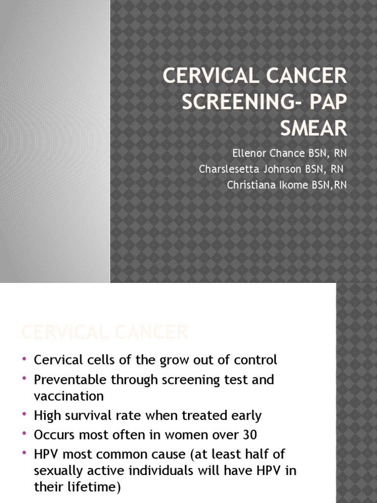 Negative Pap Smear Results Overview | PDF | Cervical Cancer | Cancer