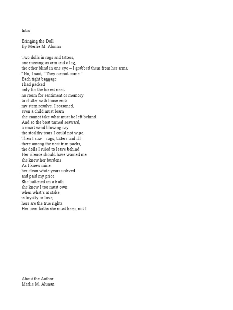 Lit Written Report Merle Alunan | PDF | Art | General Fiction