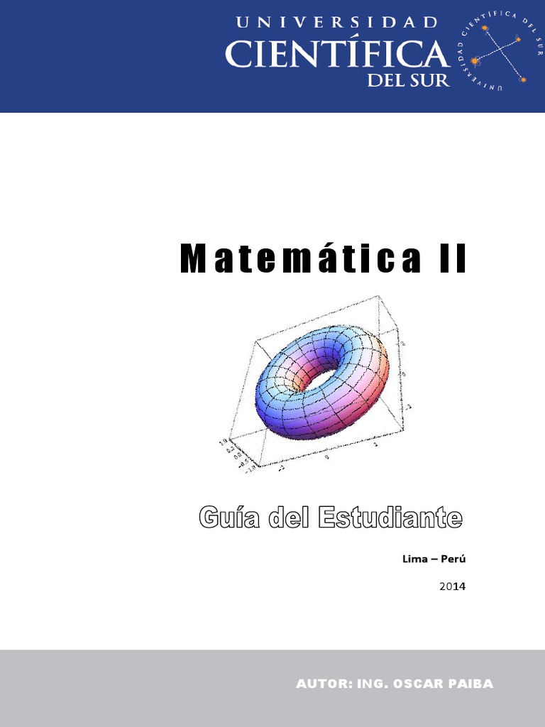 Guia de Matemática II | PDF | Pi | Cálculo