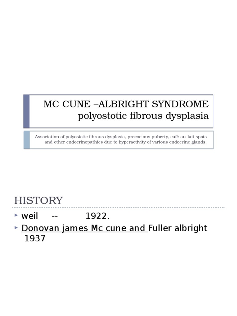 McCune-Albright Syndrome Overview | PDF | Growth Hormone | Animal Anatomy