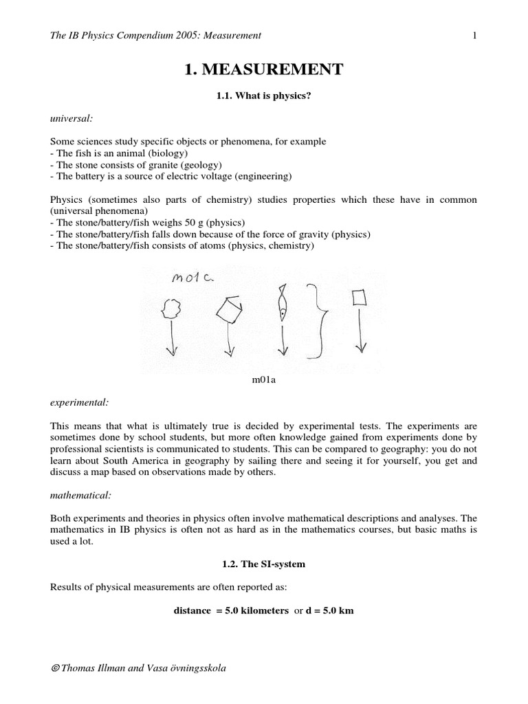 IB Physics Measurement Guide | PDF | Trigonometric Functions | Sine