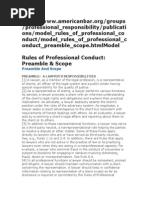 ABA Model Rules of Professional Conduct | PDF | Conflict Of Interest ...