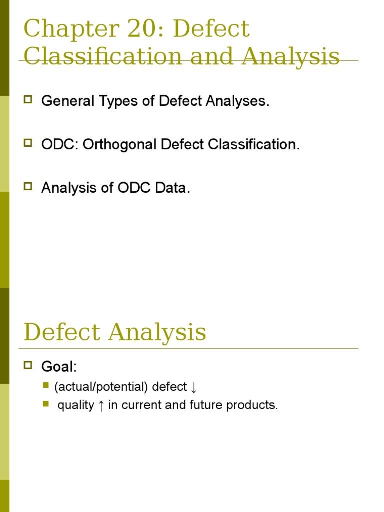Defect Classification and Analysis | PDF | Software Testing | Causality