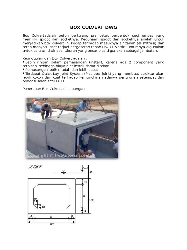Box Culvert DWG | PDF