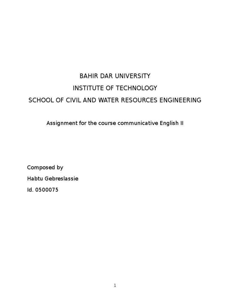 Description of Bahir Dar University | PDF | Teachers | University