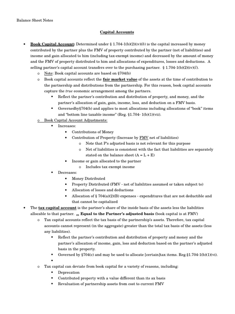 Partnership Basis Template For Tax Purposes