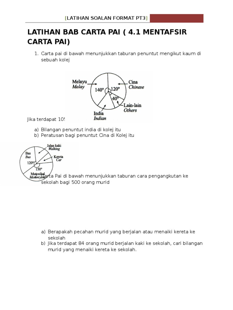 Latihan Bab Carta Pai | PDF