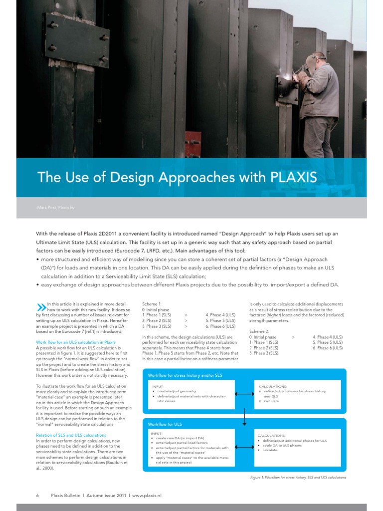 The Use of Design Approaches With PLAXIS | PDF | Engineering ...