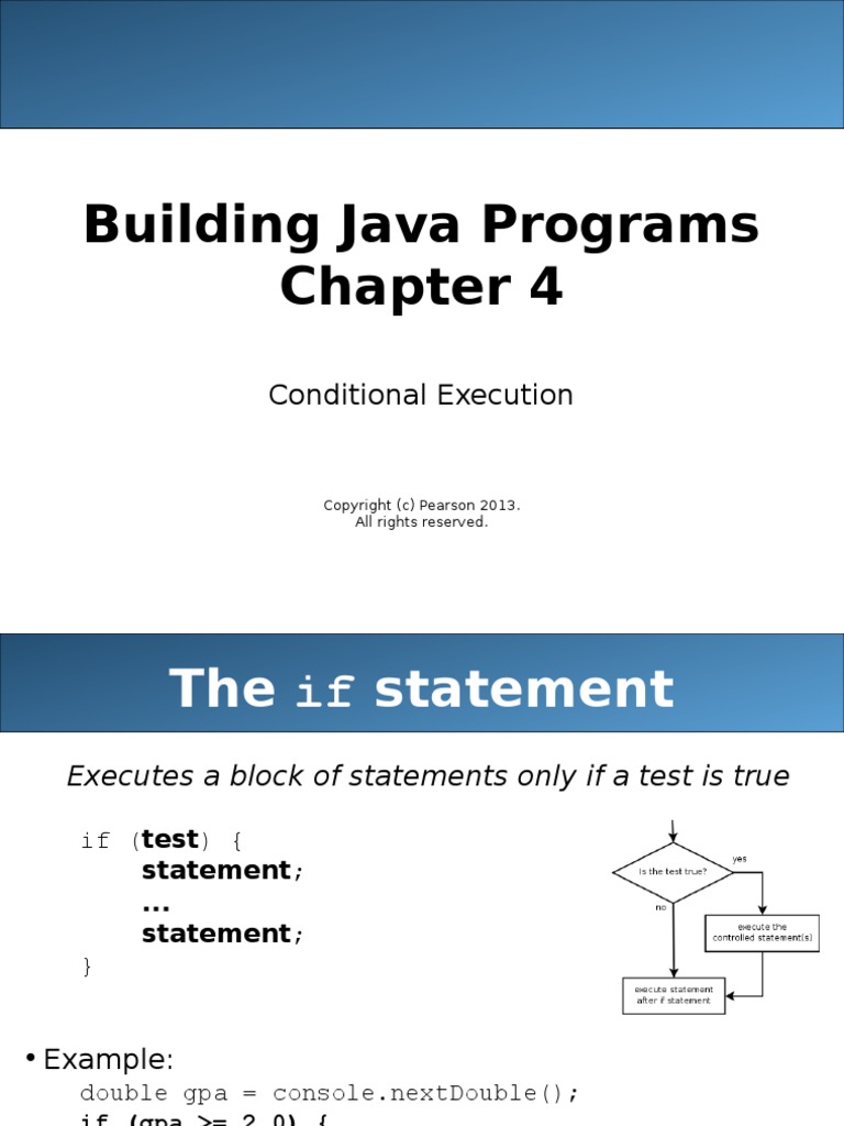 Building Java Programs Conditional Execution Pdf Body Mass Index Integer Computer Science 