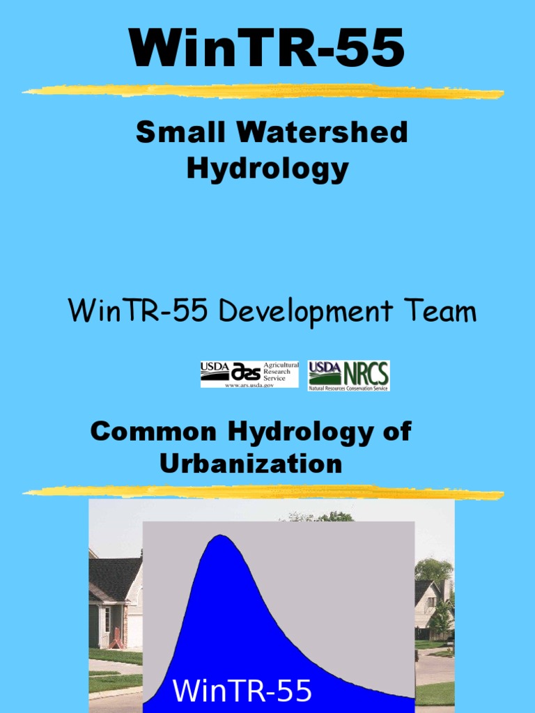 Win TR 55 Tutorial | PDF | Hydrology | Software