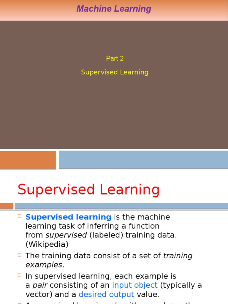 Supervised Learning | PDF | Test Set | Machine Learning