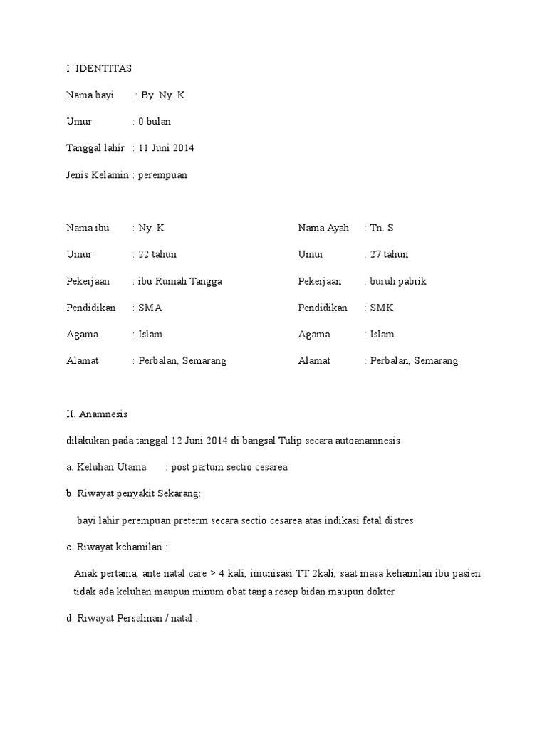 Laporan Kasus BBLR | PDF