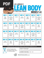 Bill Phillips Back To Fit Calendar | PDF | Weight Training | Body Shape
