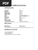 Personal Dossier Template | PDF