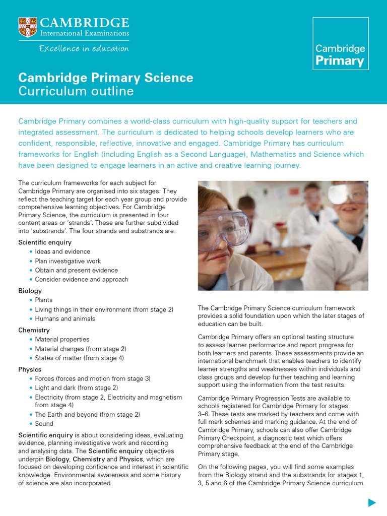 Cambridge Primary Science Curriculum Framework | PDF | Plants | Science