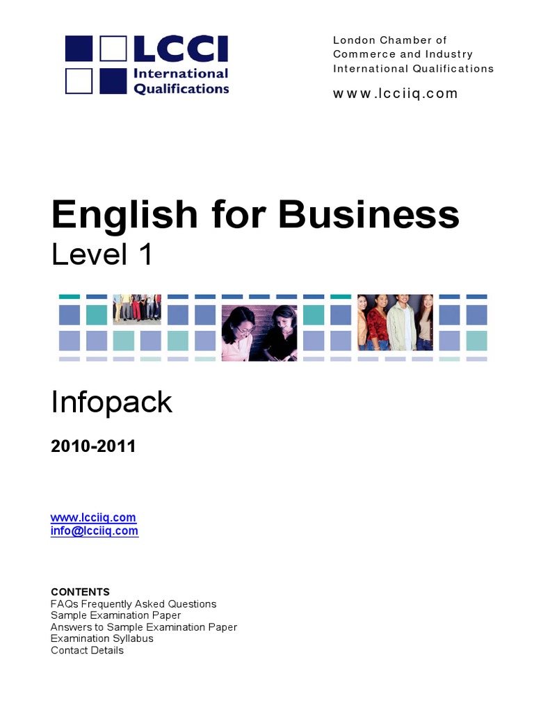 English For Business: Level 1 | PDF | Multiple Choice | Test (Assessment)