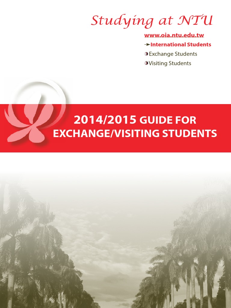 2014-15 NTU Guidebook For Exchange-Visiting Students | PDF | Travel Visa | Business