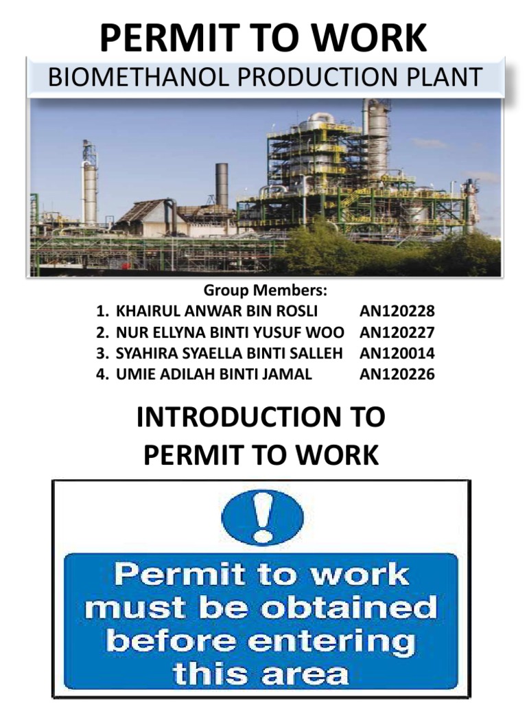 Biomethanol Fuel Production Plant | Safety | Chemistry
