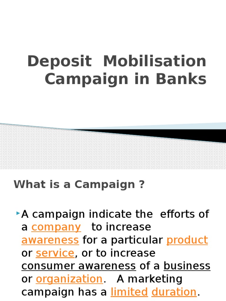 Maximizing Deposits Through Strategic Campaign Planning: A ...