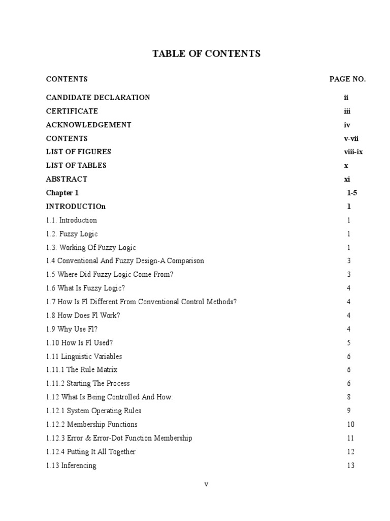 Fuzzy Logic Control Techniques Overview | PDF | Business | Technology ...