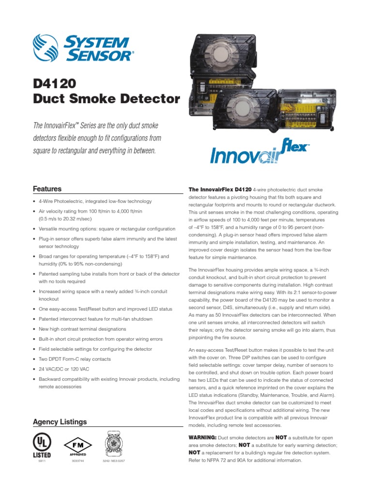 System Sensor D4S Data Sheet | PDF