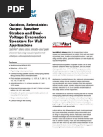 P2RK Outdoor Sounder Strobe Data Sheet | PDF | Rectifier | Electrical Components