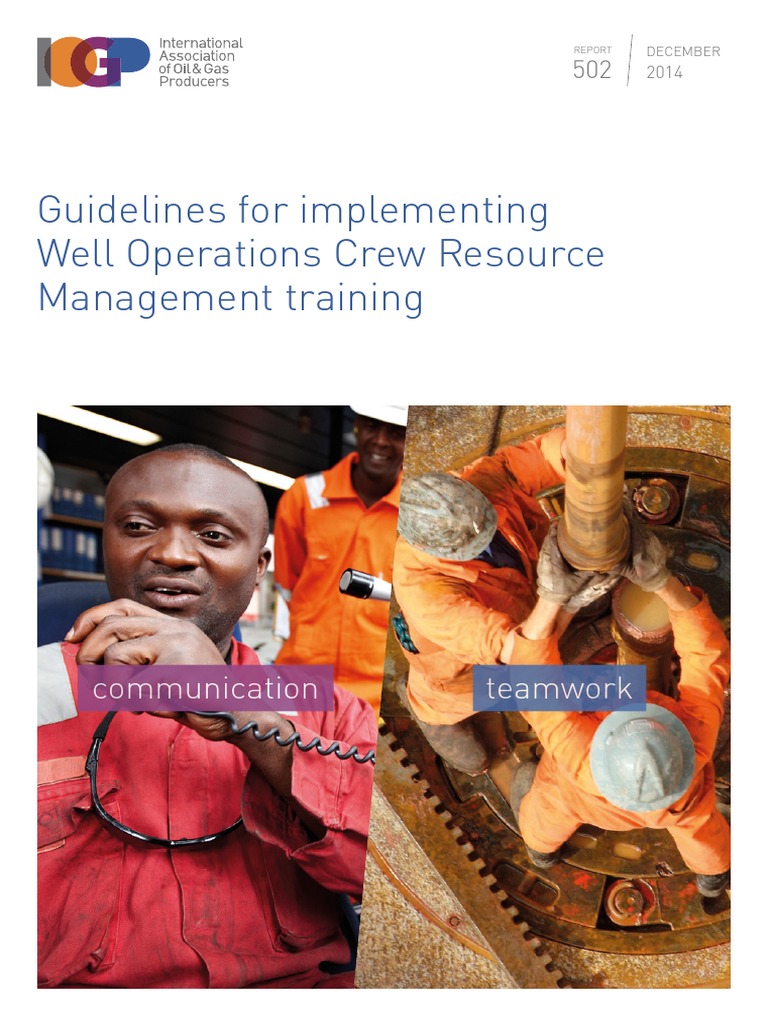 Guidelines For Implementing Well Operations Crew Resource Management ...