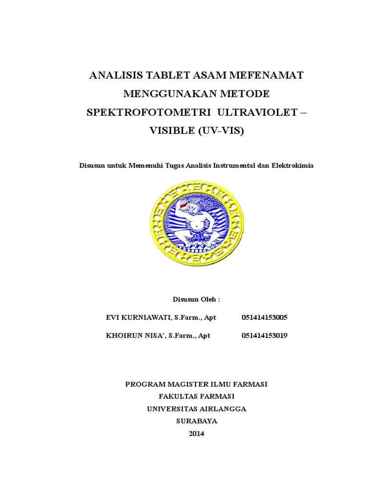 Spektro UV Asmef Tab | PDF