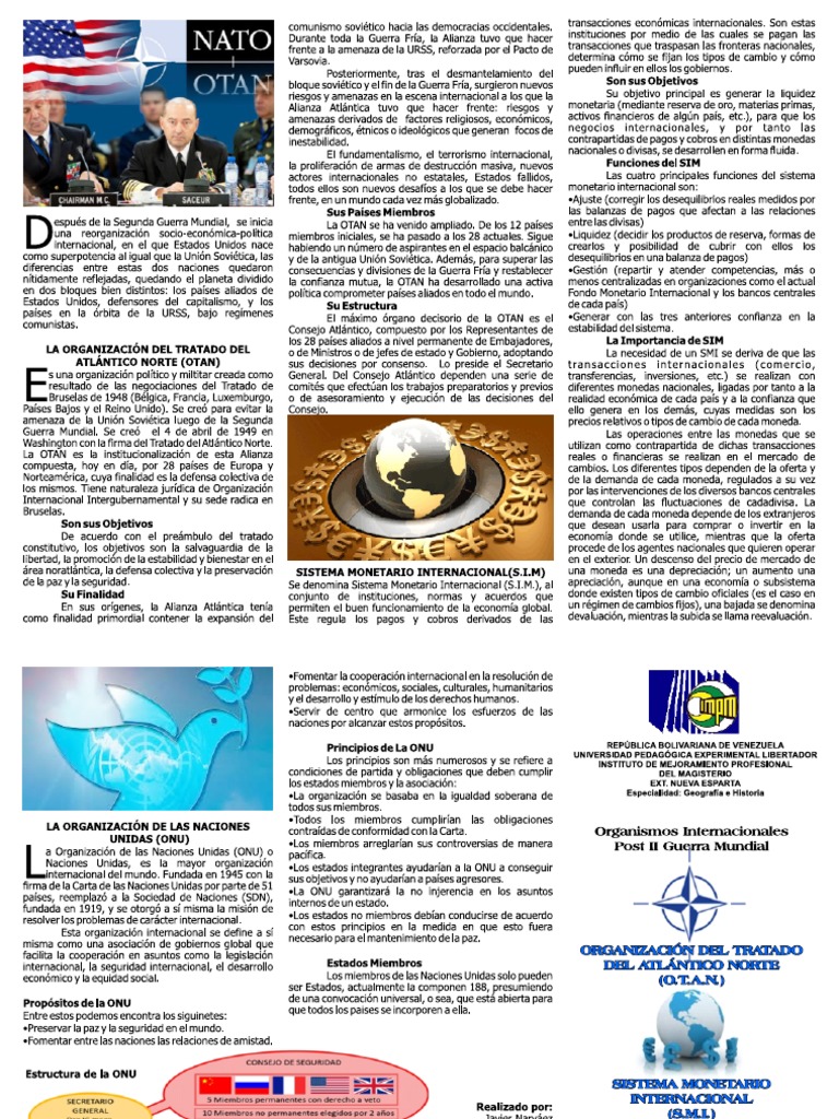 Triptico Otan, Smi, Onu | PDF