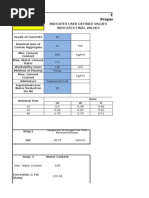 Concrete Mix Design Excel Sheet | PDF | Construction Aggregate | Concrete