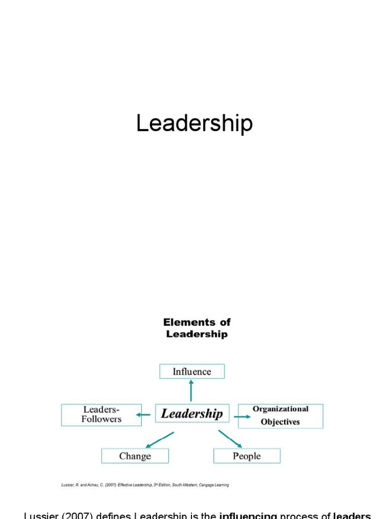 Psychology of Leadership Defined | PDF | Industrial And Organizational ...