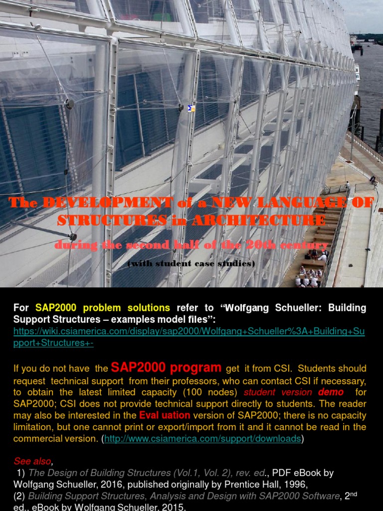 The Development of A New Language of Structures, Wolfgang Schueller ...