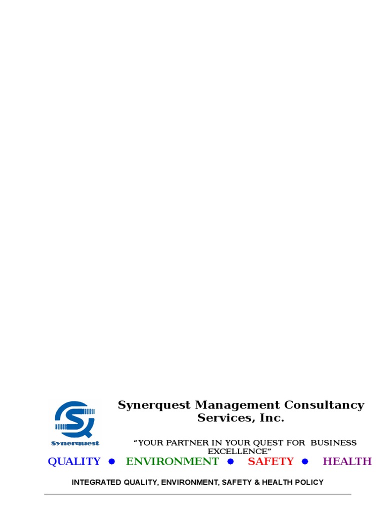 Synerquest IMS Policy and Code of Conduct | PDF | Employment ...