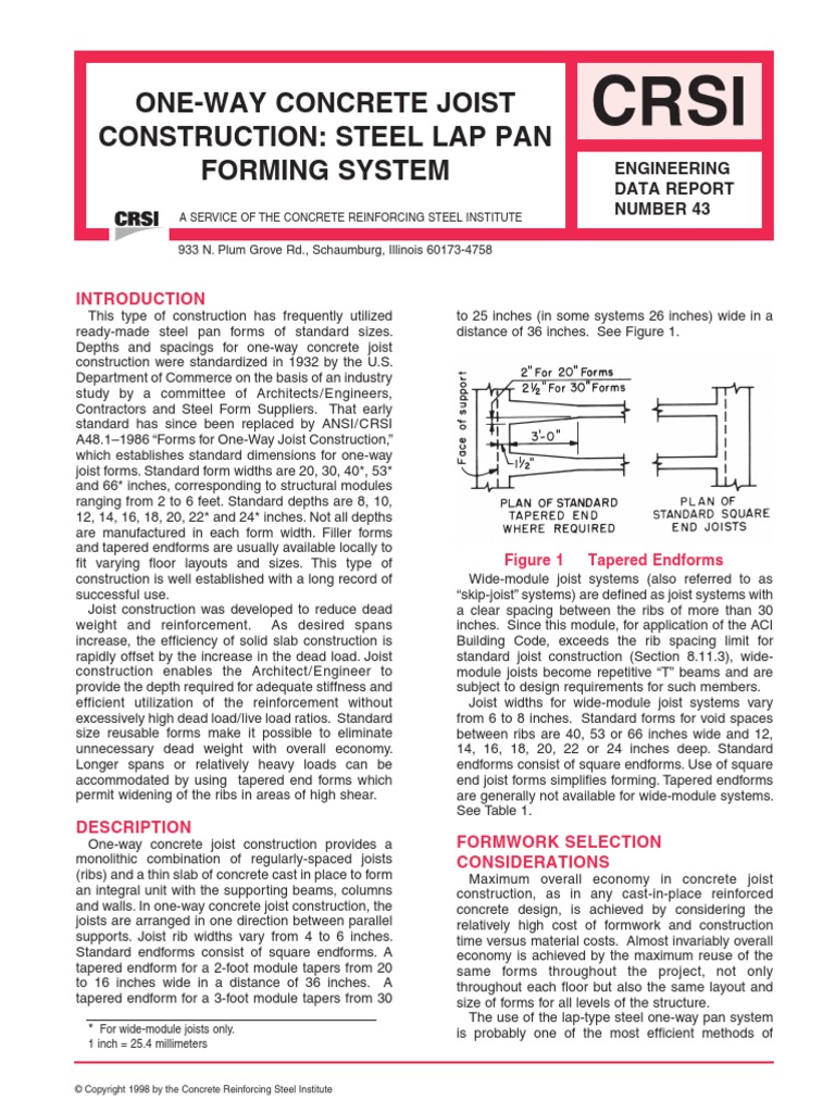 One-Way Joist Part 1 | PDF | Concrete | Beam (Structure)