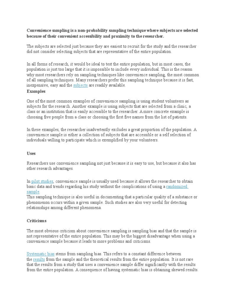 Sampling in Research Methodology | PDF | Level Of Measurement | Experiment