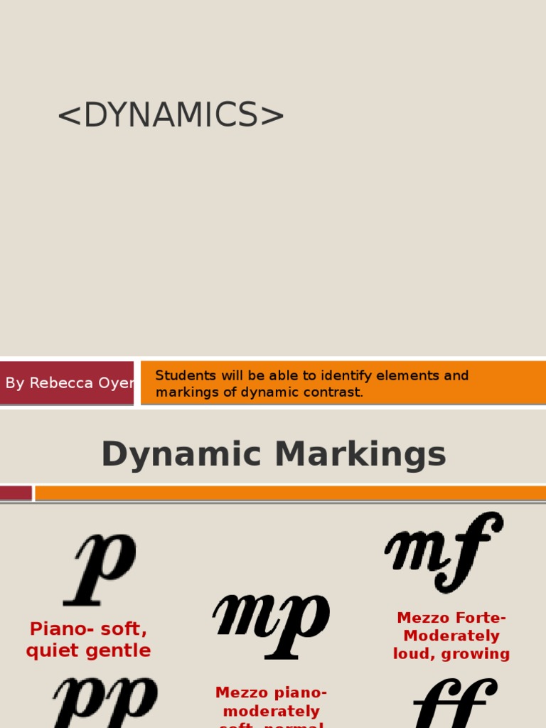 Understanding Dynamic Markings in Music | PDF
