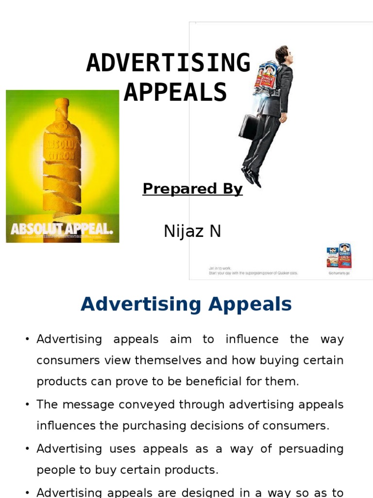 Advertising Appeals | PDF | Humour | Advertising