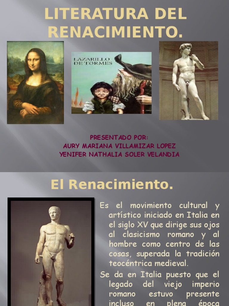 Literatura Del Renacimiento Expo | PDF | Literatura renacentista ...