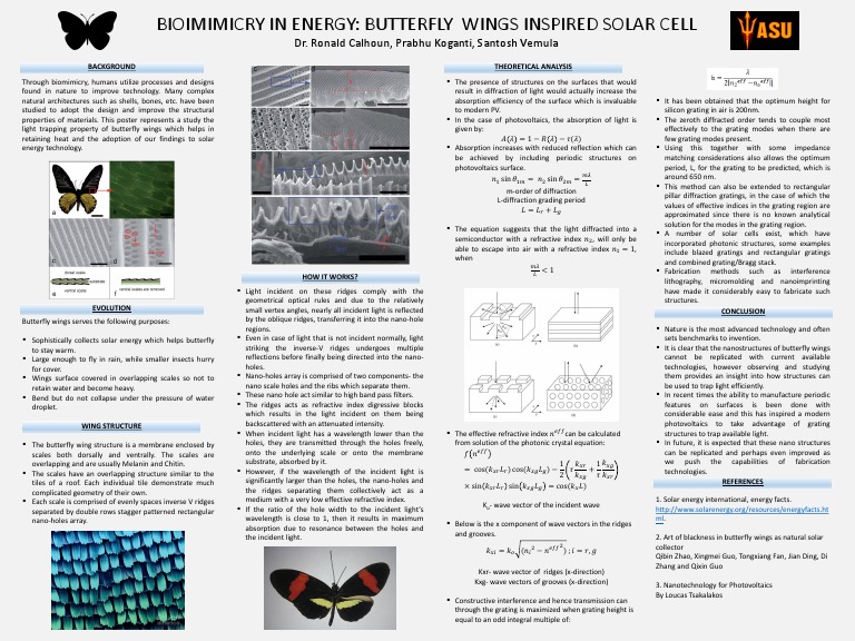 Poster Presentation - Biomimicry | PDF | Refractive Index | Photovoltaics