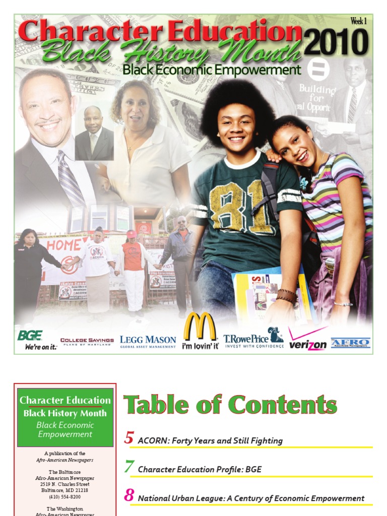 Character Education: Week 1, February 06, 2010 | PDF | Association Of ...