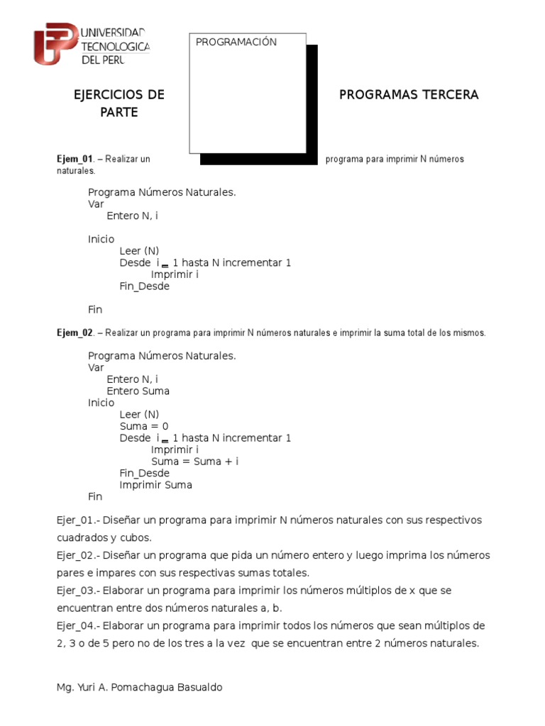 Ejercicios de Prgramacion Tercera Parte 12089 | PDF | Número primo ...