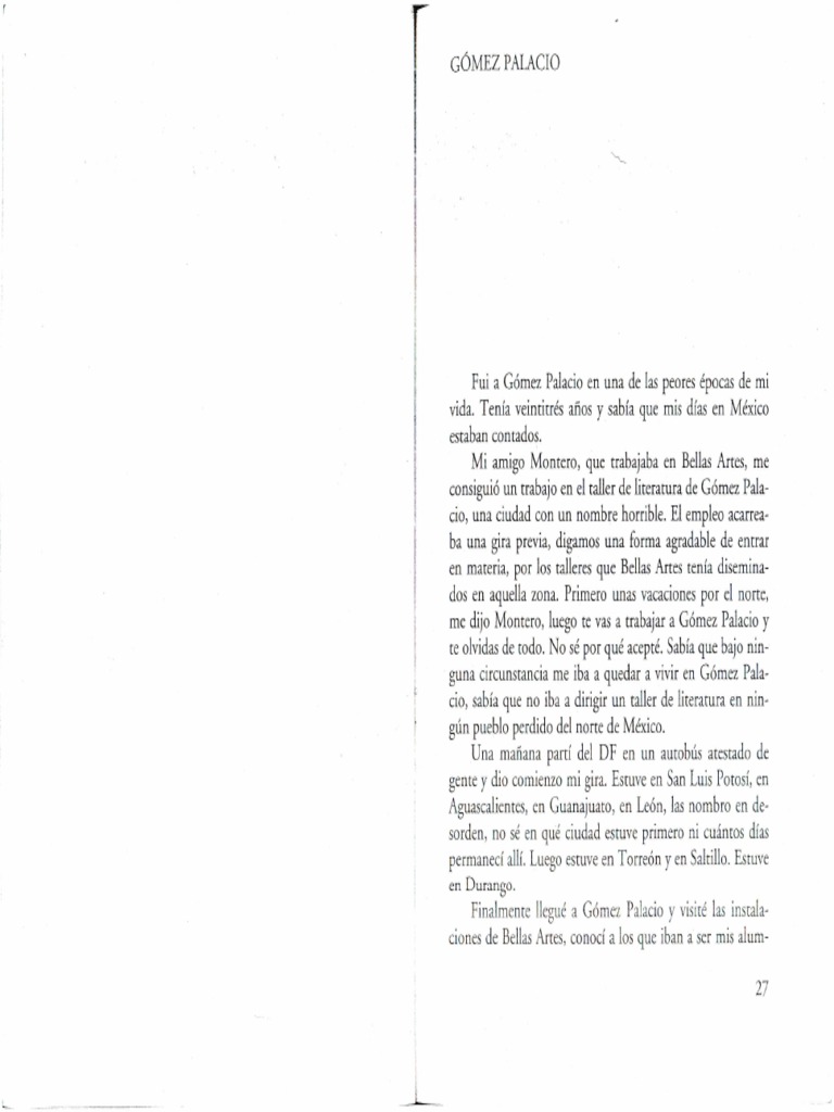 Bolaño - Gómez Palacio | PDF