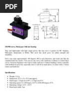 9 G Micro Servo: Specifications | PDF