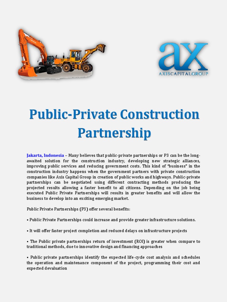 Benefits and Risks of Public-Private Partnerships | PDF | Public ...