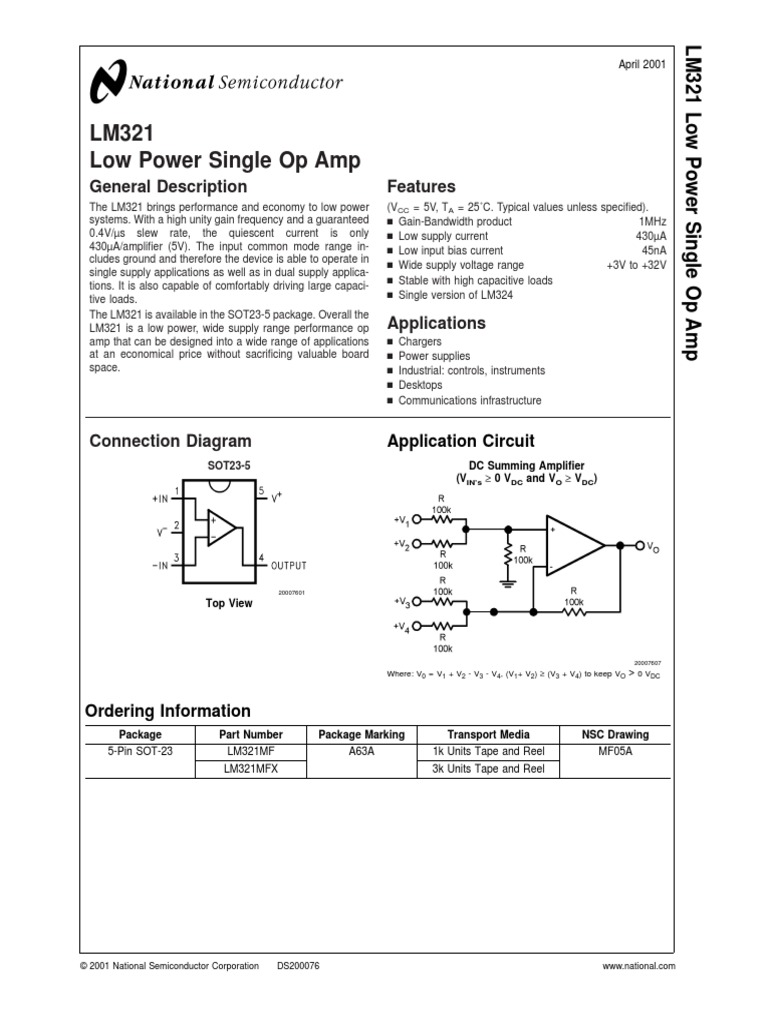 LM324 Opamp | PDF | Amplifier | Operational Amplifier