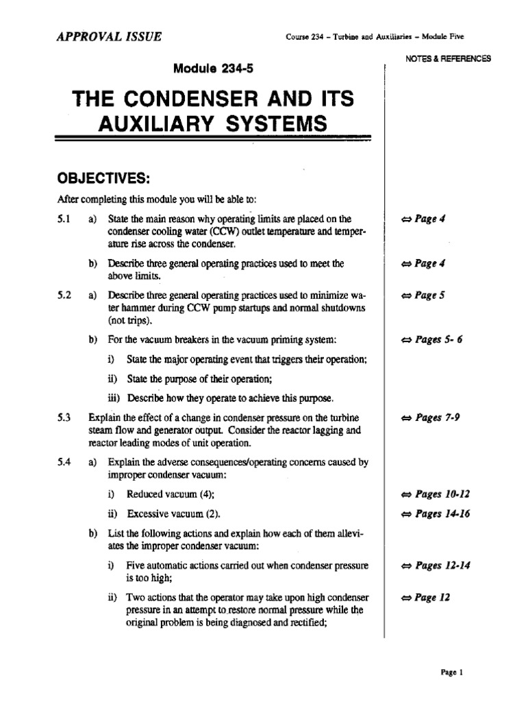 Condenser Cooling Water Operations Guide | PDF