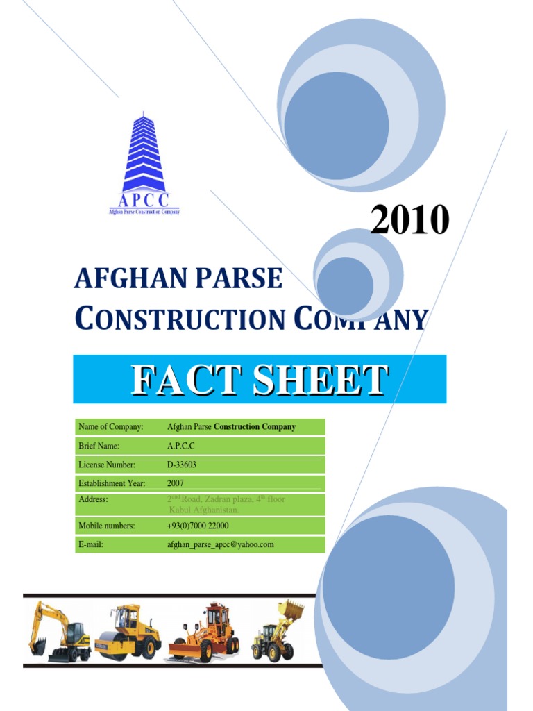 Fact Sheet | PDF | Afghanistan | Kabul