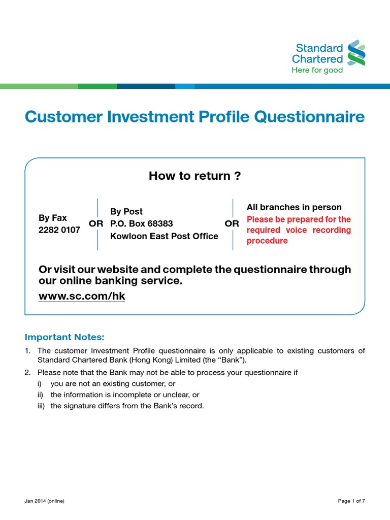 Standard Chartered Investor Survey | PDF | Market Liquidity ...