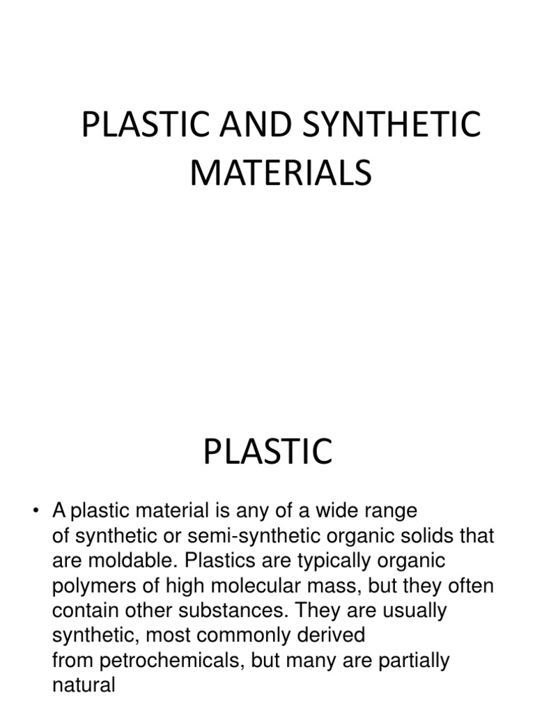 Plastic & Synthetic Materials PDF | PDF | Art